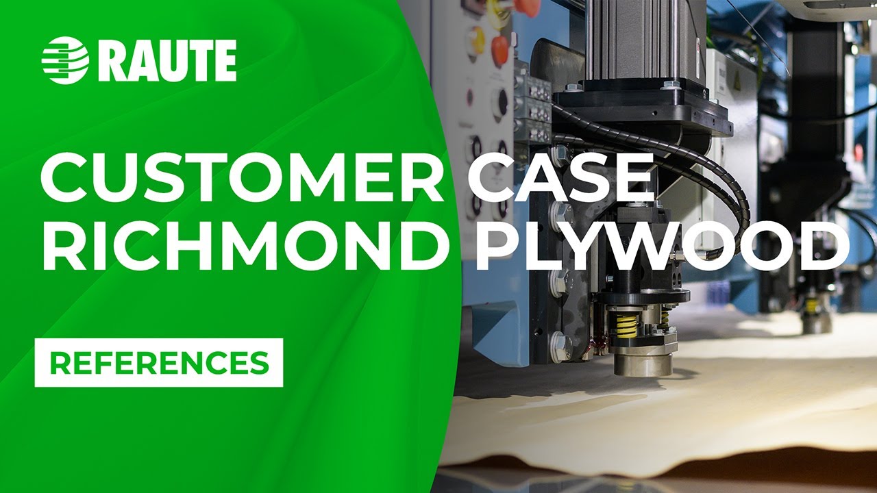 Raute reference: Veneer Patching Line R7 at Richply, Canada - YouTube