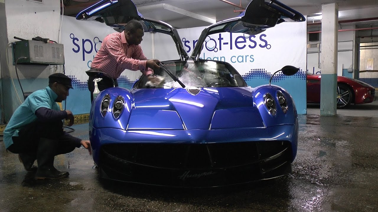 Pagani Huayra at the Car Wash - Interior Shots & Startup! - YouTube