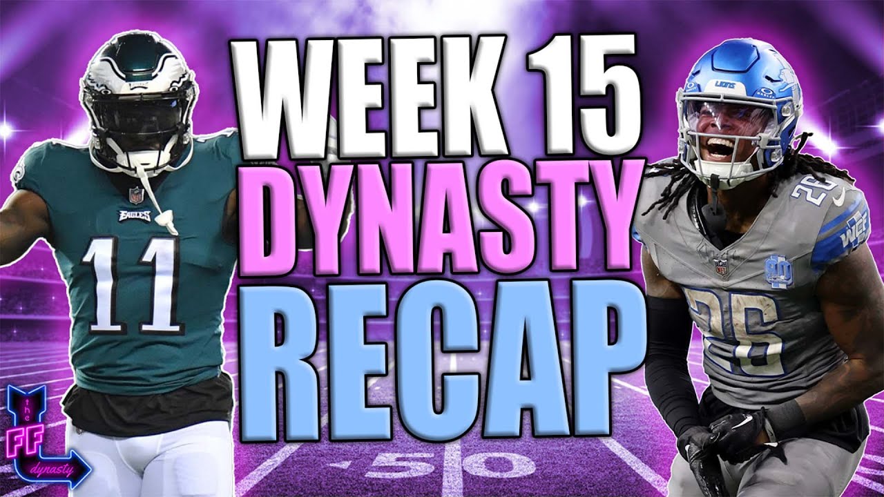 NFL Week 15 Recap - Dynasty Risers + Fallers - Dynasty Fantasy Football - YouTube