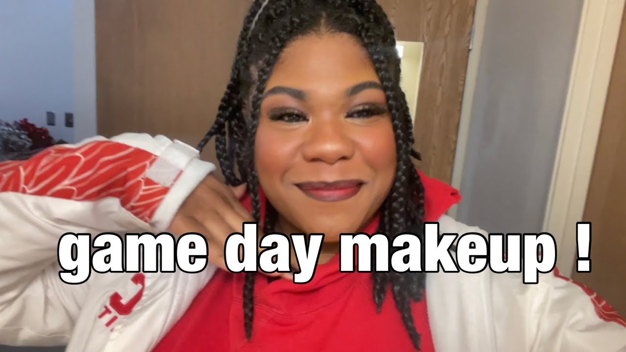 game day makeup routine ! - YouTube