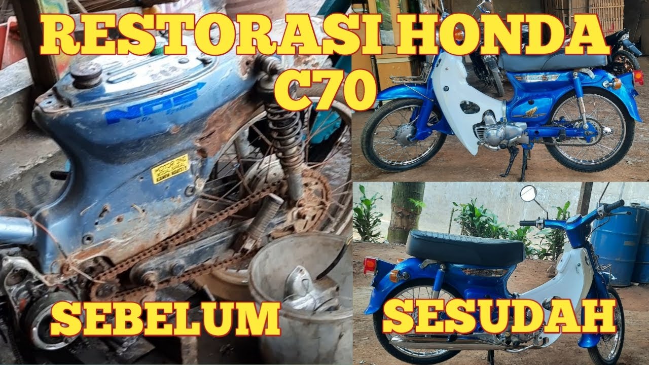 Restorasi Honda Astrea C70 full test Drive - YouTube
