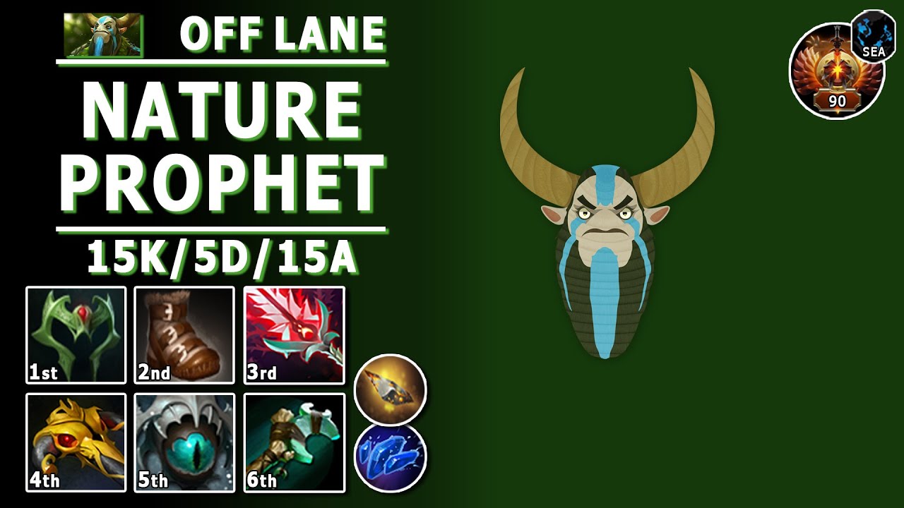 Nature's Prophet Off Lane | 7.31b | Pos 3 NP Guide | Dota 2 Immortal ...