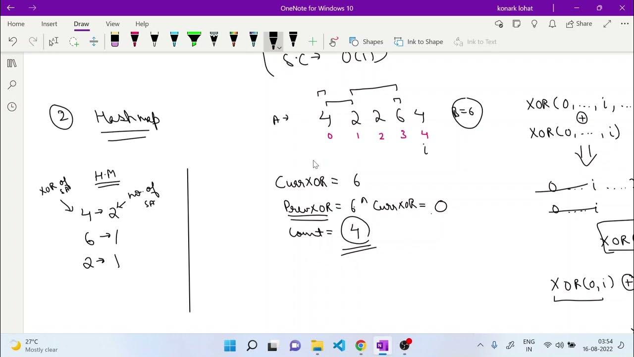 Subarray with given XOR | Arrays | Interview Bit Medium - YouTube