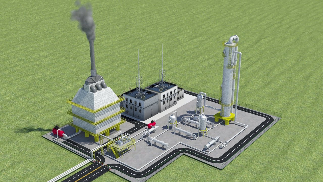 Chemical Plant for Syngas production (Animation Design) - YouTube