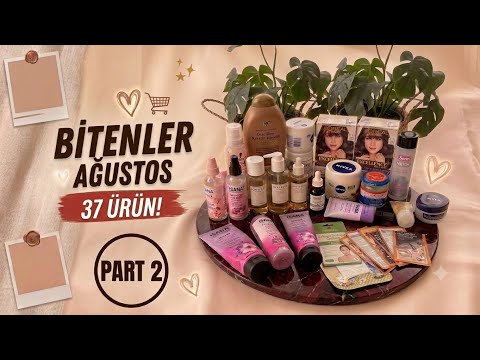 #Dev #Bitenler Ağustos Part 2 🗑 Toplamda 68 ürün bitti 🤯🤯 #bitenler #empties #gratis #rossmann #buy