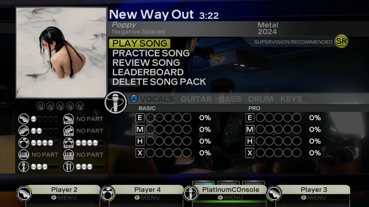 New Way Out - Poppy | Rock Band 3 Deluxe Custom Preview - YouTube