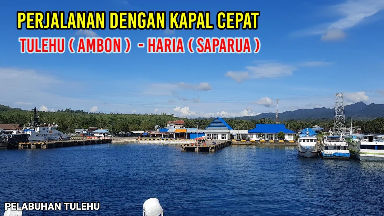 Perjalanan dari Tulehu (pulau Ambon) ke Haria (pulau Saparua) dengan ...