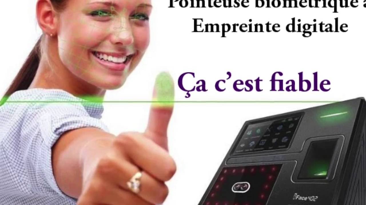 Pointeuse biométrique à Empreinte digitale - YouTube