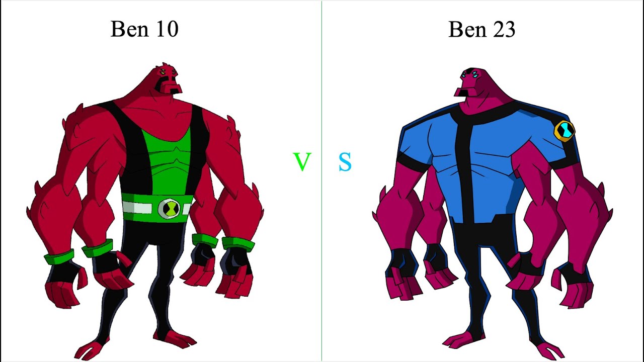 Ben 10 vs Ben 23 side by side comparison Part 1 - YouTube
