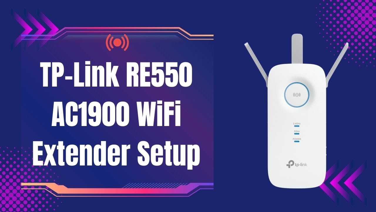 TP-Link RE550 - AC1900 WiFi Extender Setup - YouTube