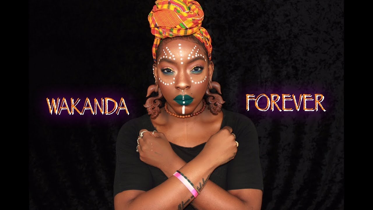 WAKANDA FOREVER! BLACK PANTHER INSPIRED MAKEUP LOOK! - YouTube