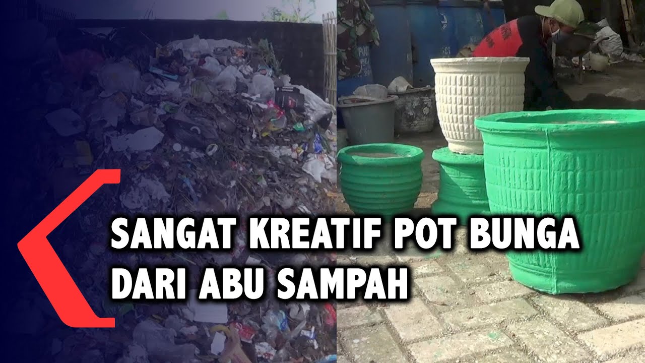 Sangat Kreatif Para Pemuda ini Membuat Pot Bunga Dari Abu Sampah - YouTube