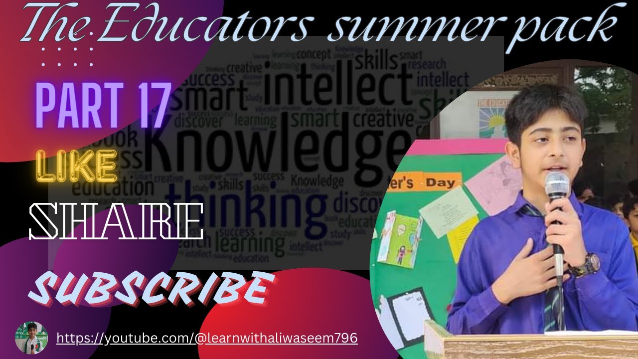 THE EDUCATOR SUMMER PACK CLASS 7 - YouTube