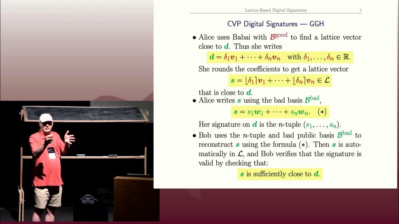 Lecture #5 part 1: Lattice-Based Digital Signatures and Rejection Sampling | Joseph H. Silverman ...
