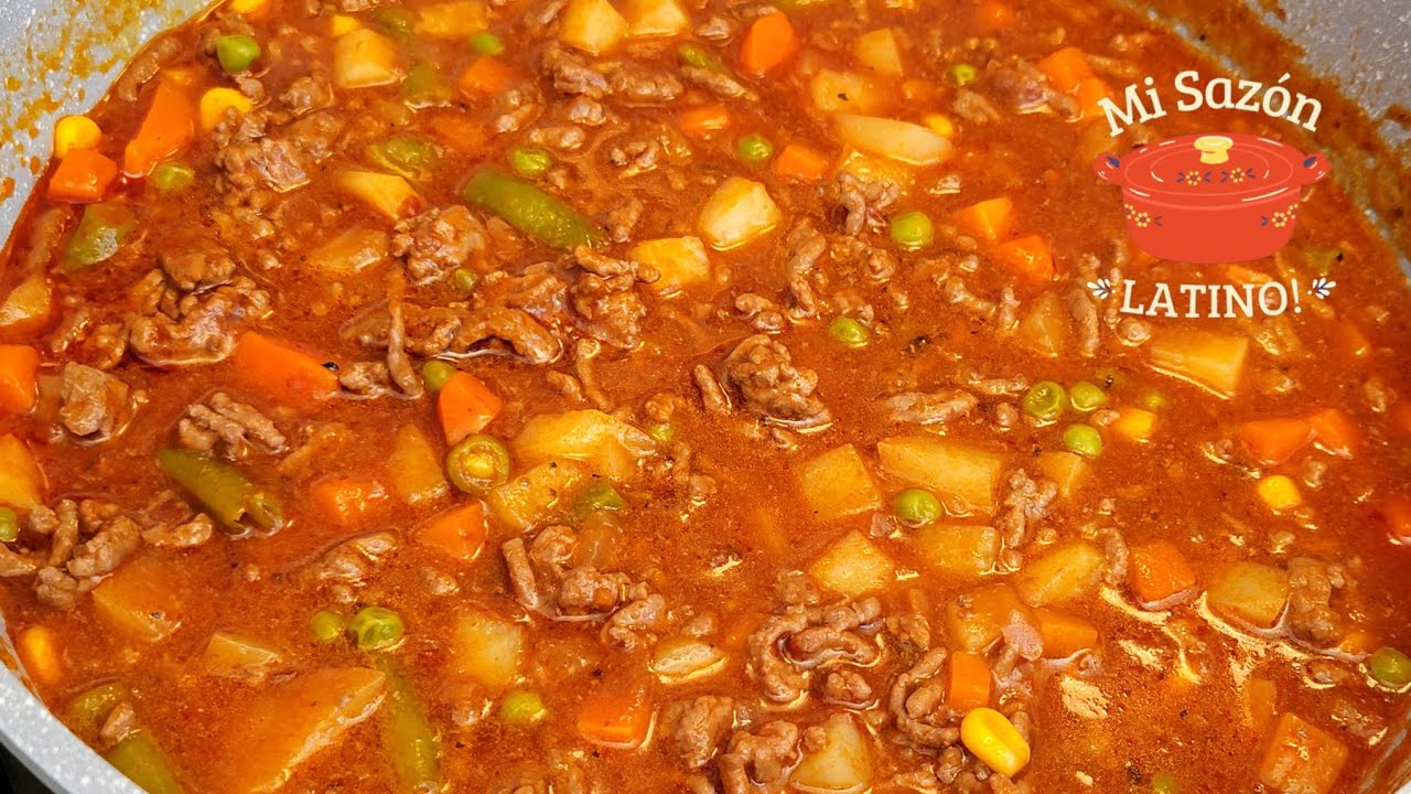 PICADILLO DE CARNE MOLIDA!, RECETA FACIL Y DELICIOSA 🤤 mi sazon latino ...