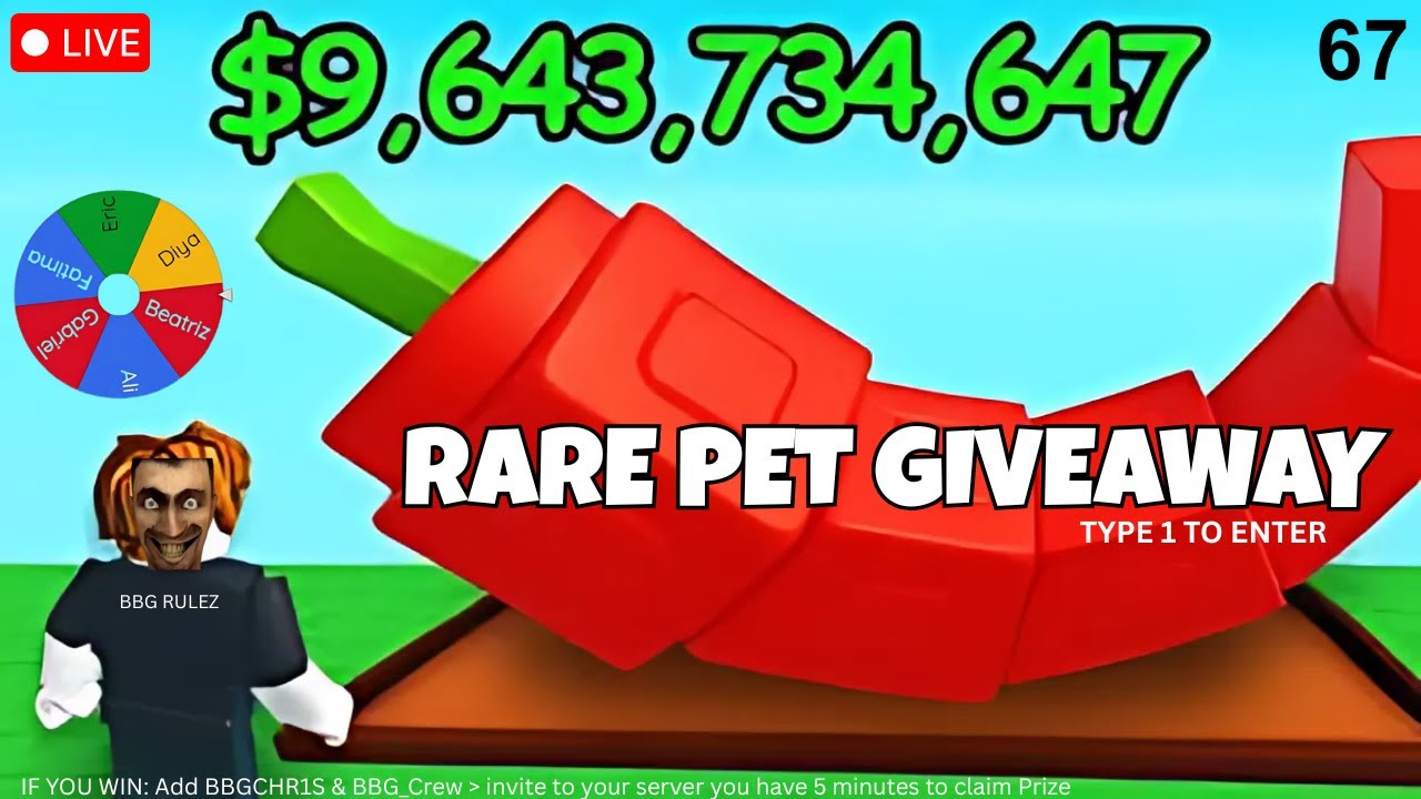 Live! Roblox - Robux Give Away & GAG PETS (Portrait) - YouTube