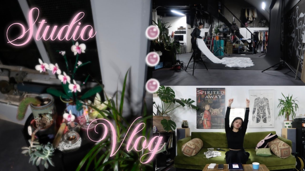 Studio Vlog ໒꒰ྀི´• ༝ •` ꒱ྀིა ˖ ࣪ - productive days, photo shoot ...