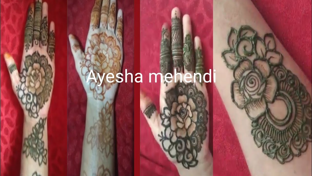 front hand mehedi design||flower 🌺🌹 leaves design 2023||#mehendi # ...