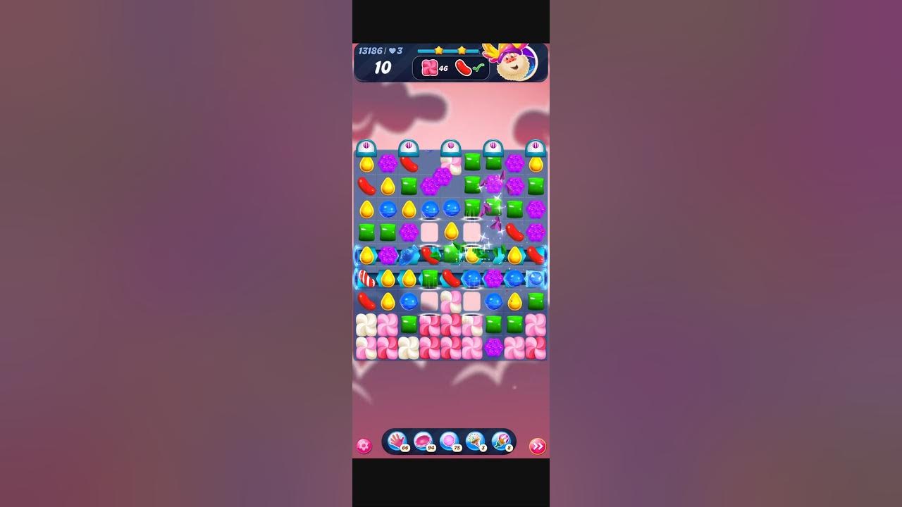 Beating Candy Crush Saga Levels Gameplay: Crushing Level 13186 - YouTube