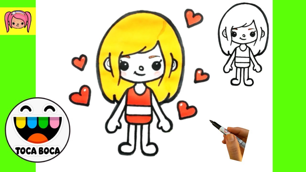 How To Draw Toca Boca,Toca Lite World Character Drawing - YouTube