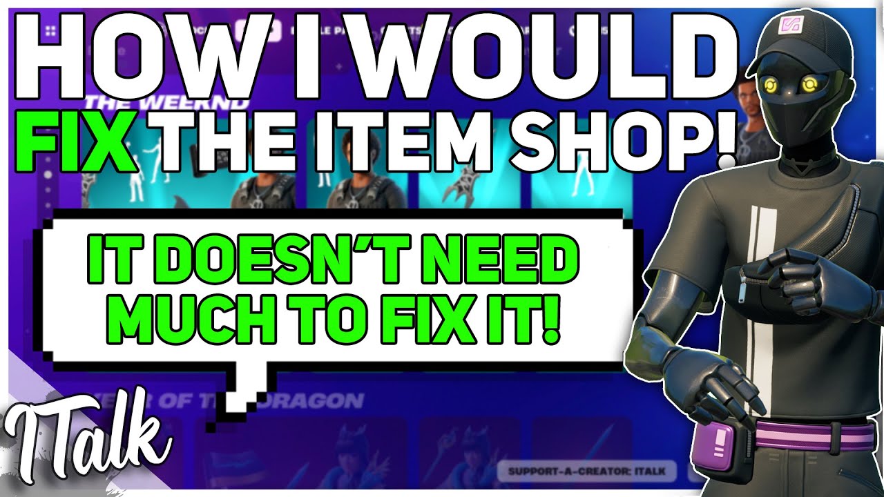 How To Fix The Fortnite Item Shop (Fortnite Chapter 5) - YouTube