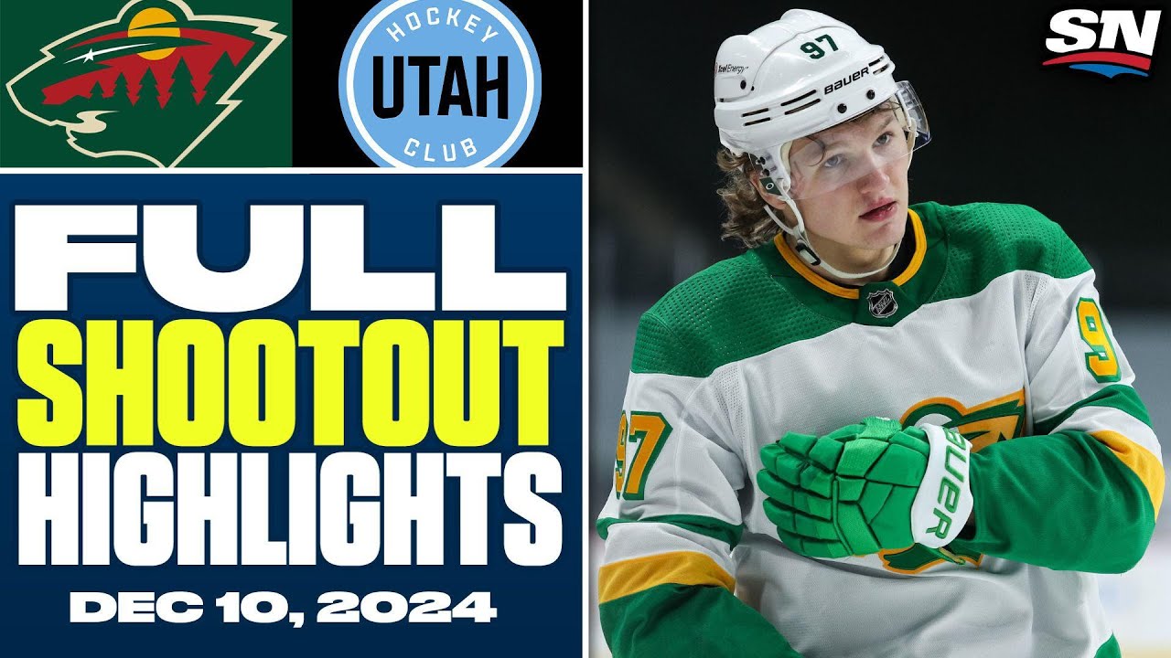 Minnesota Wild at Utah HC | FULL Shootout Highlights - December 10 ...