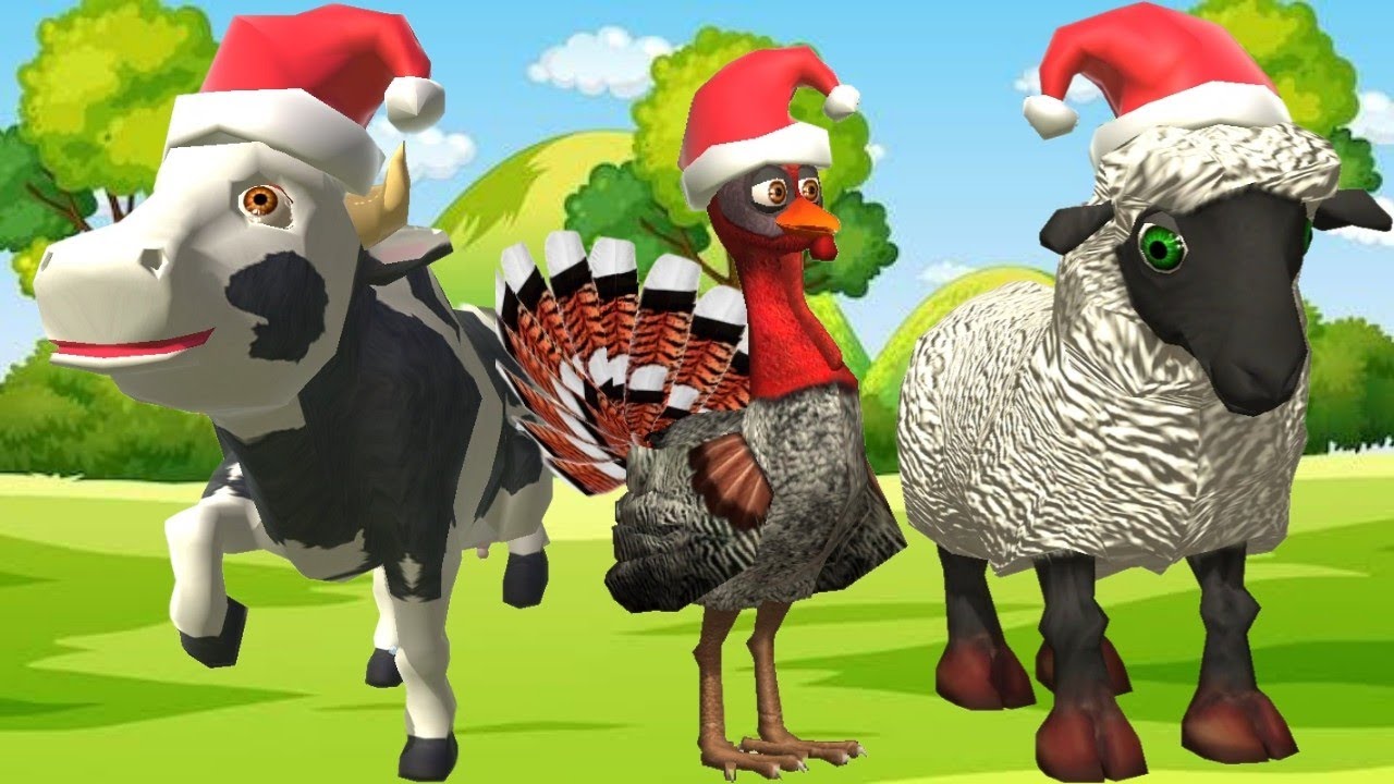 El Pollito Pío 3D | Toro, Dino y Tractor juegan en la granja de Zenon ...