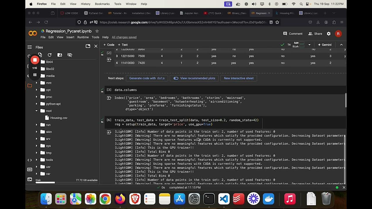 Regression using Pycaret - YouTube
