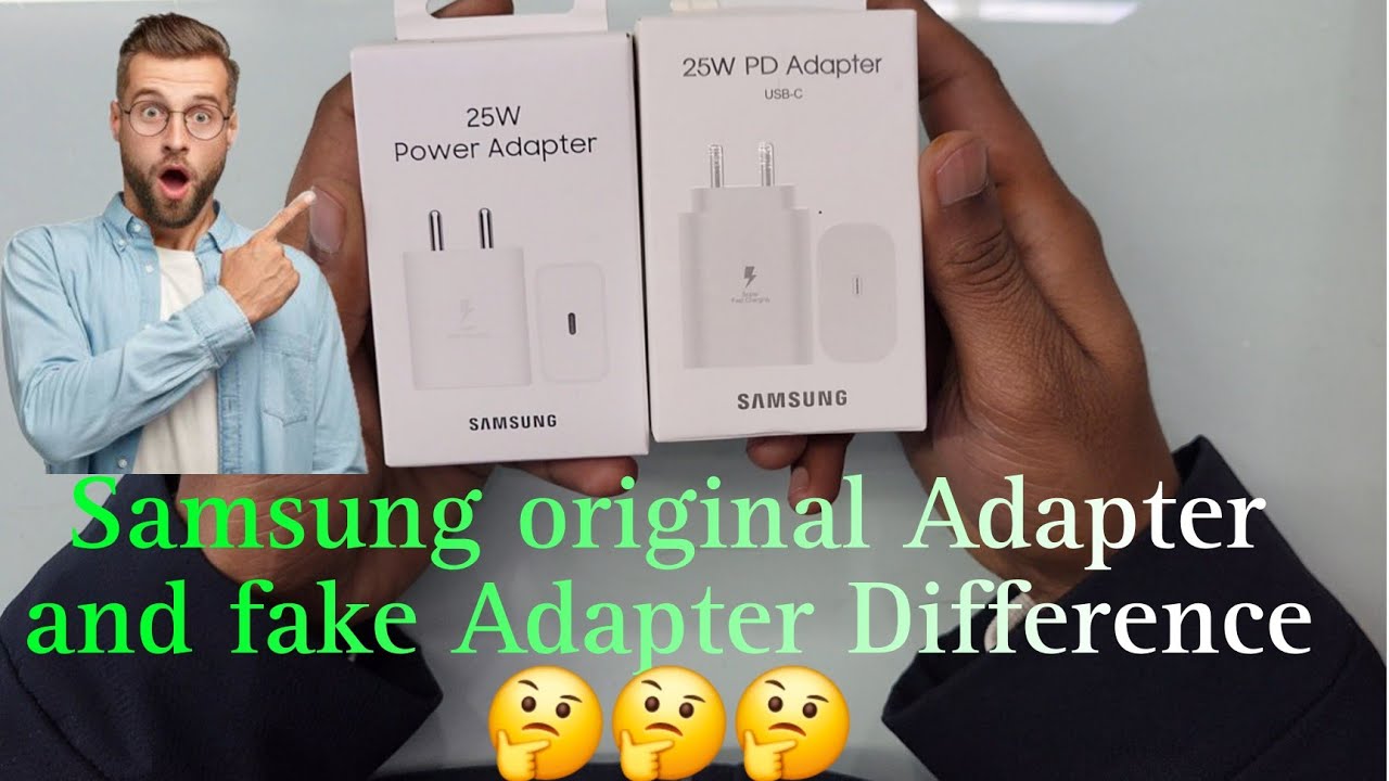 Samsung original adapter and fake adapter difference full detail ...