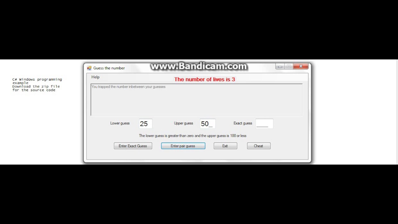 C# Winform Tutorial: Trap Numbers Game - YouTube