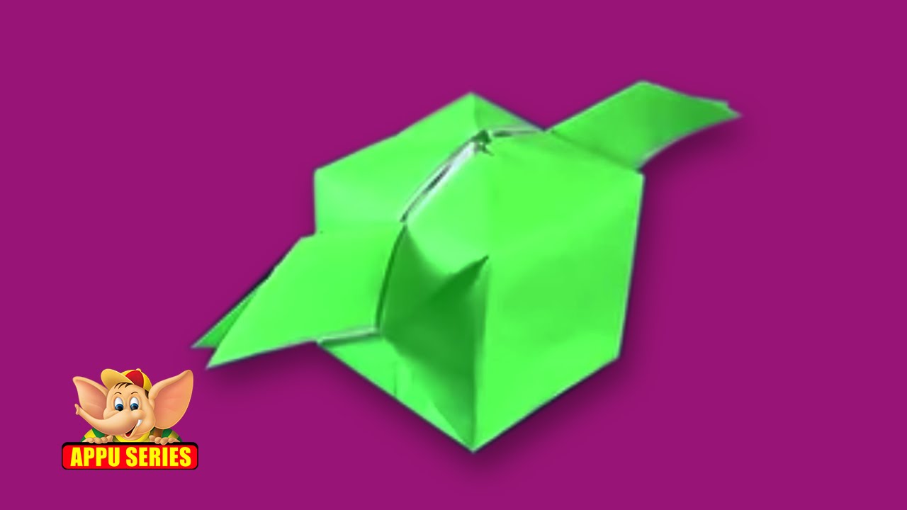 Make a Winged Cube - Origami - YouTube