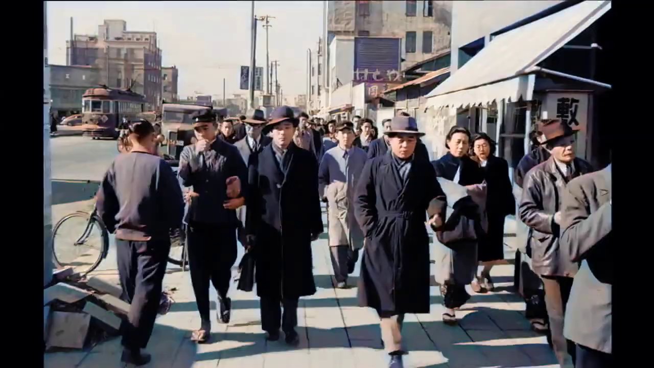 1940年代後半の日本 Street Scenes Of Japan In The Late 1940s 1 Colorized