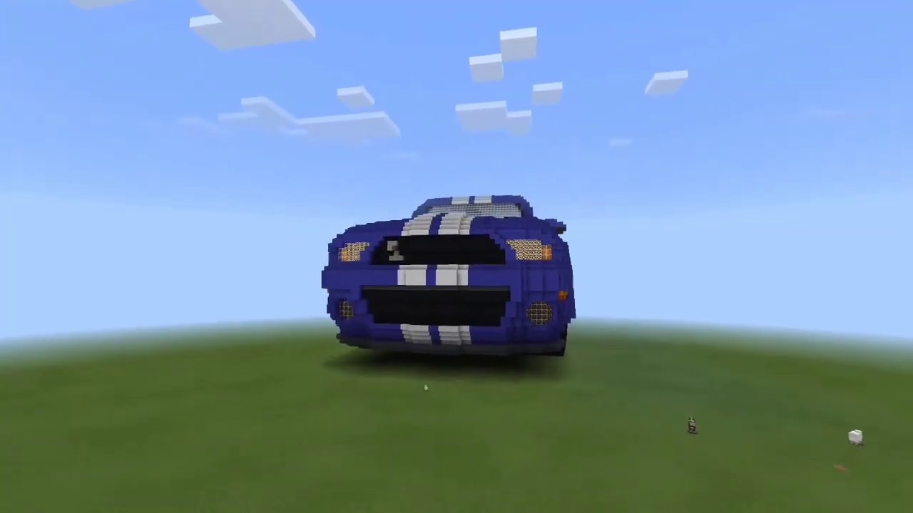 Mustang car in Minecraft - YouTube