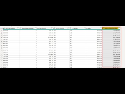 Currency Exchange Rate Converter Power BI Function Part 1 - YouTube