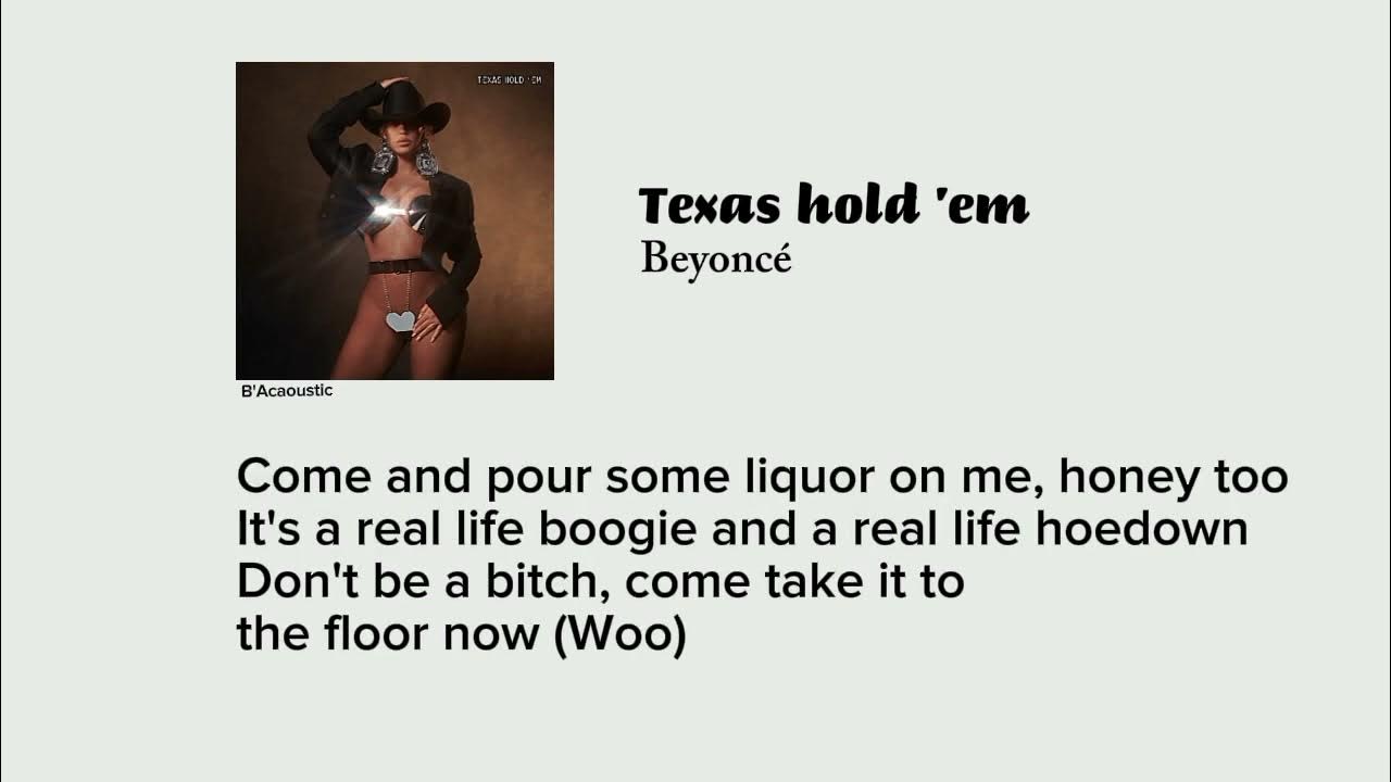 Beyoncé - TEXAS HOLD 'EM (Lyrics) - YouTube