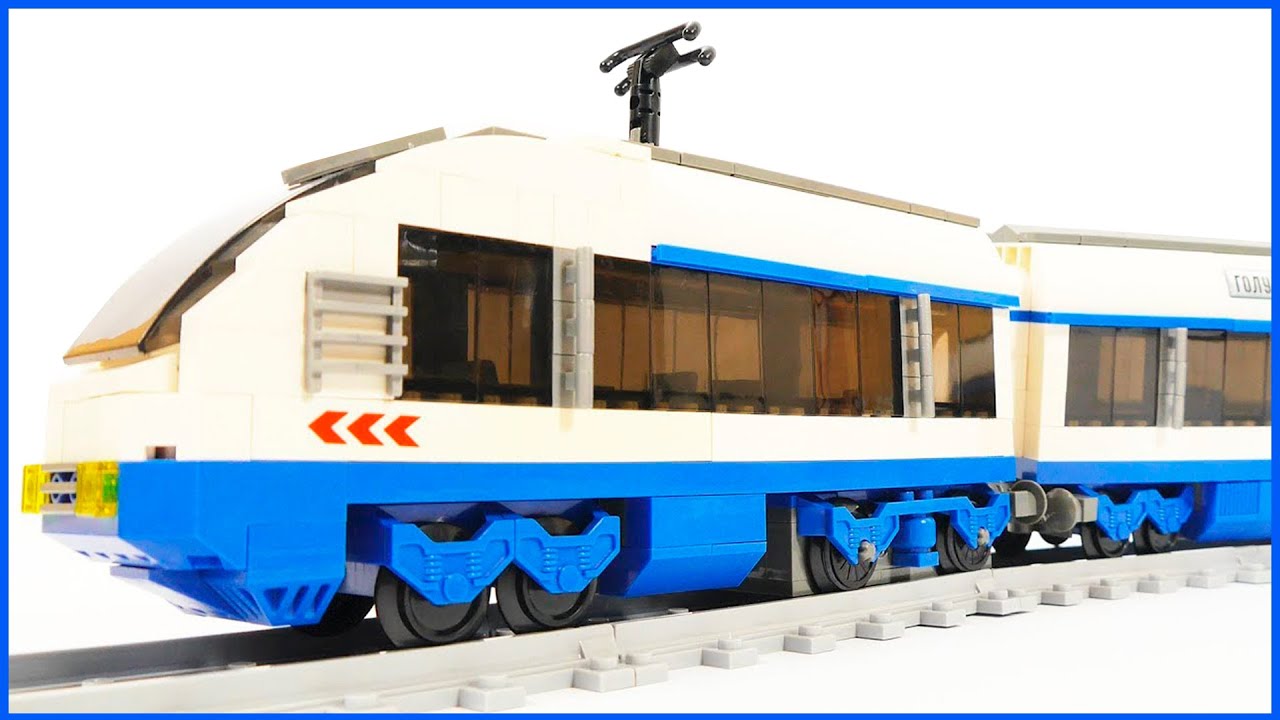 High-speed Passenger Train "blue arrow" | Train for lego fans! - YouTube