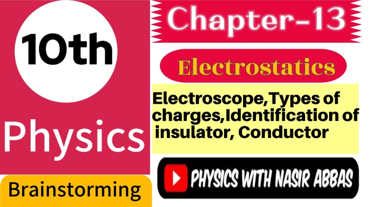 Physics Class 10th Chapter 13 Use of electroscope to find conductor and ...
