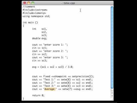 setw and iomanip - YouTube
