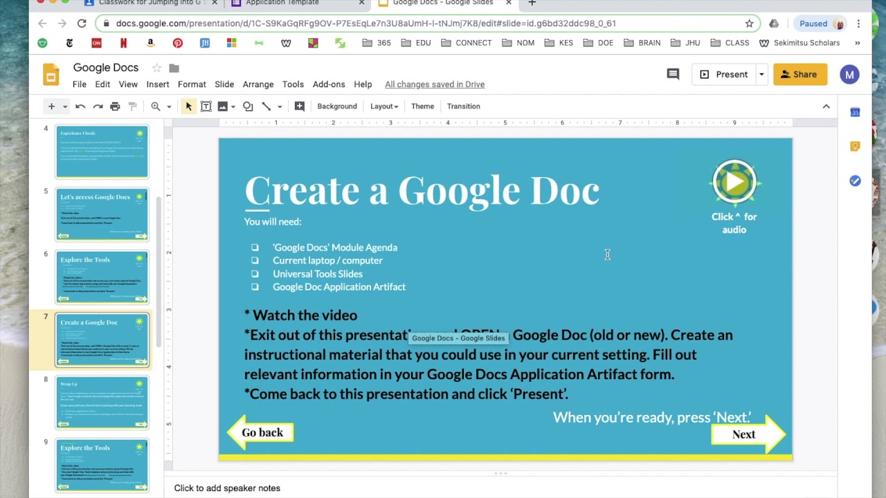 Create Your Own Google Doc - YouTube
