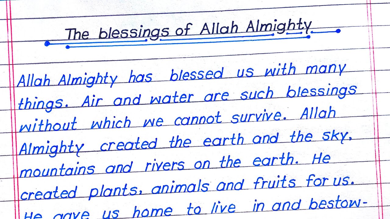 blessings of Allah almighty | blessings - YouTube