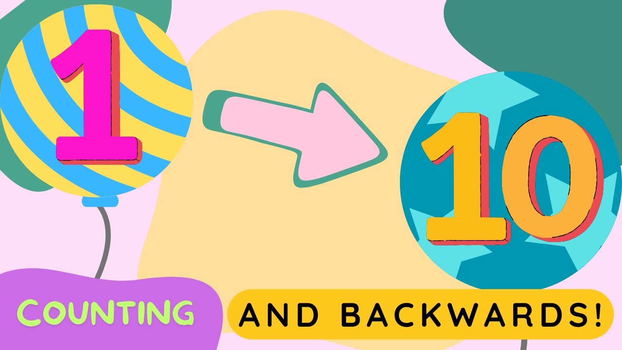 Learn Numbers 1 to 10 and Backwards! Fun Balloon Counting Adventure for ...
