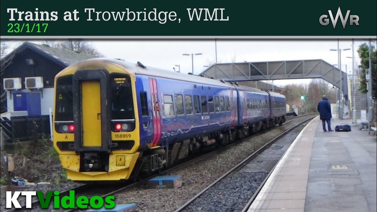Trains at Trowbridge, WML - 23/12/17 - YouTube