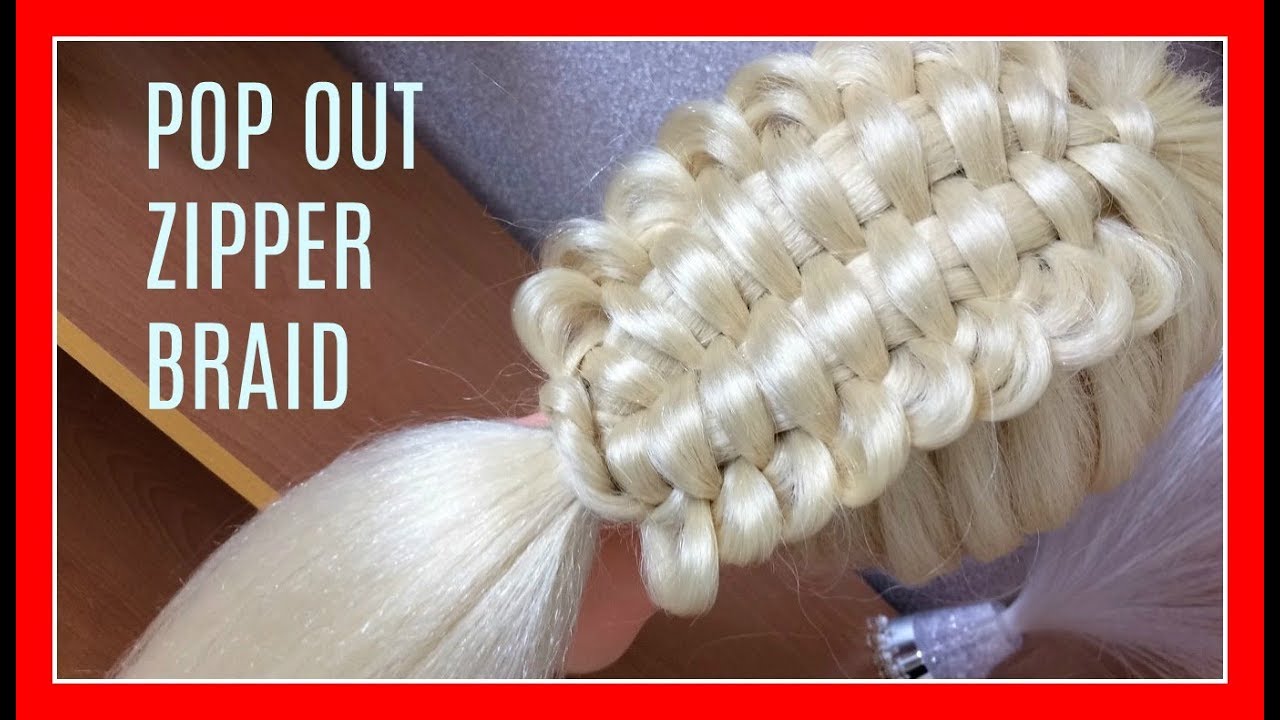 ZIPPER BRAID HAIRSTYLE / HairGlamour Styles / Braids Hair Tutorial - YouTube
