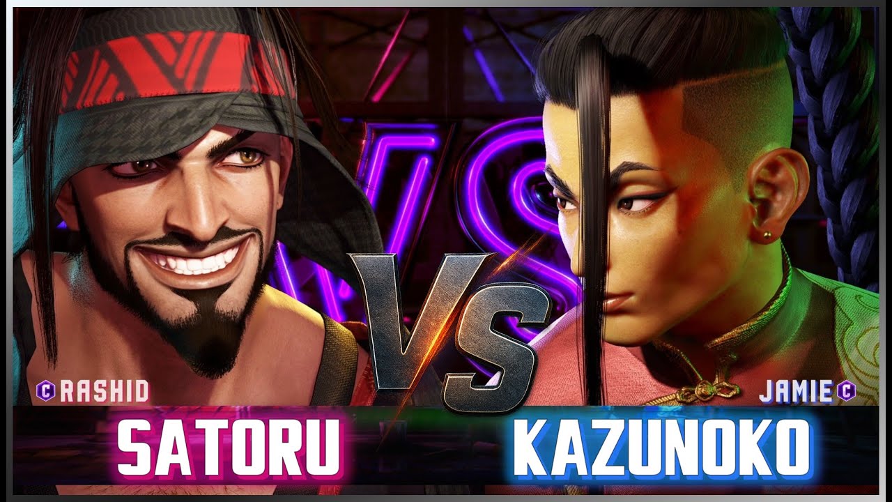 SF 6 ⚔ SATORU (Rashid) 🆚 KAZUNOKO (Jamie) ⚔ Master Level Gameplay - YouTube