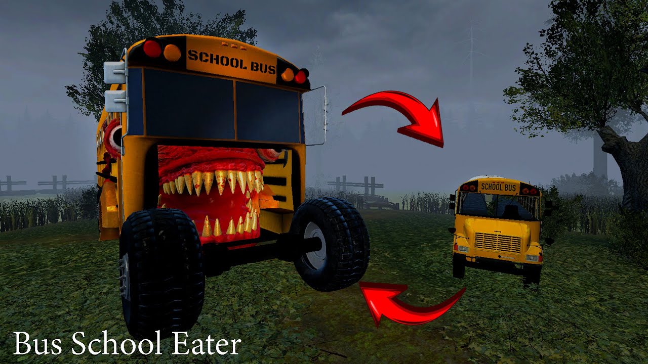 Real Bus Turn into Bus School Eater in garry's mod - YouTube