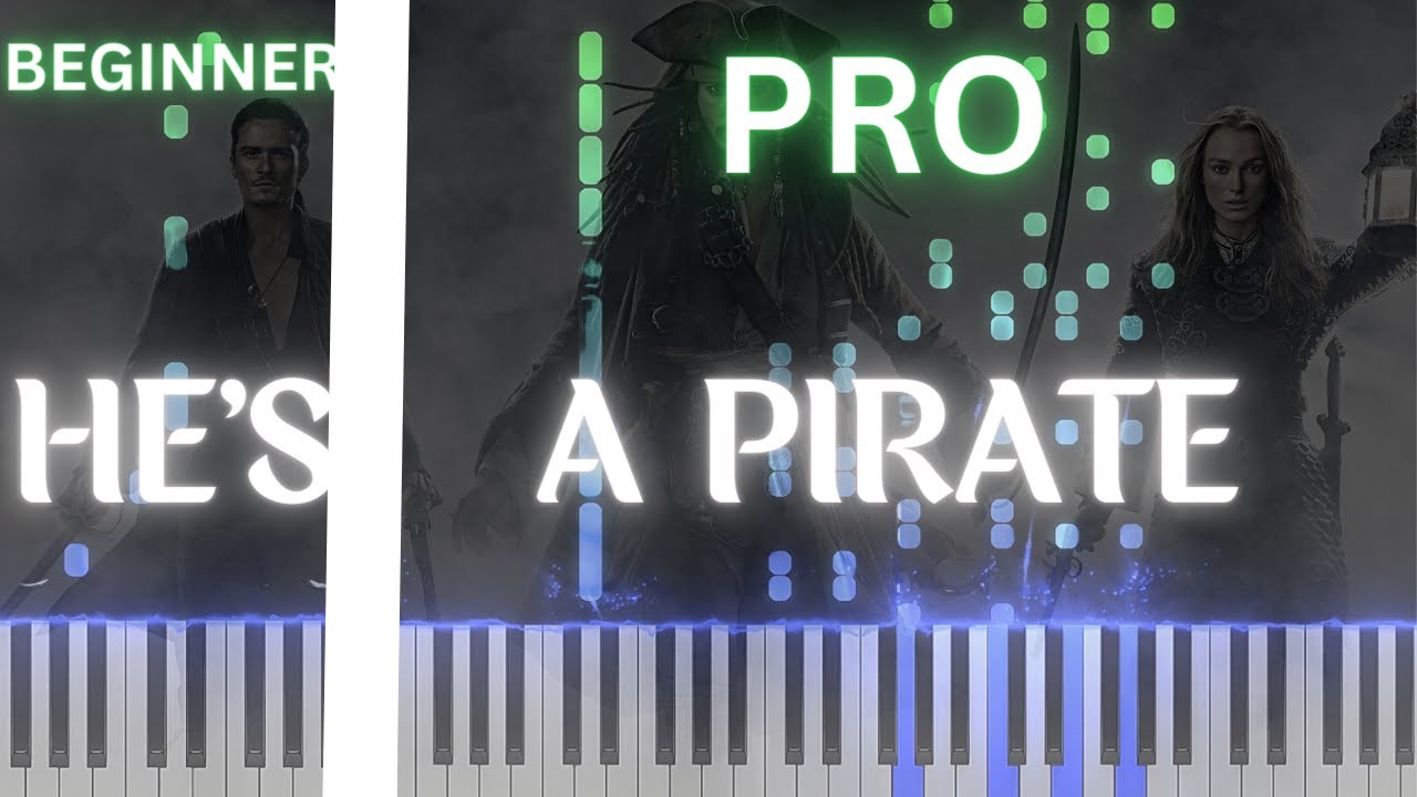 He's a Pirate Piano Tutorial | 5 Level | Pirates of the Caribbean Main ...