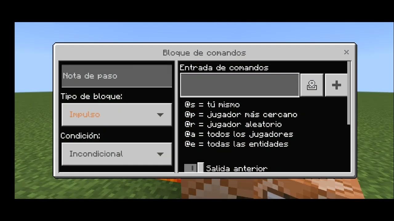 Cómo teletransportarse con el bloque de comandos en minecraft - YouTube