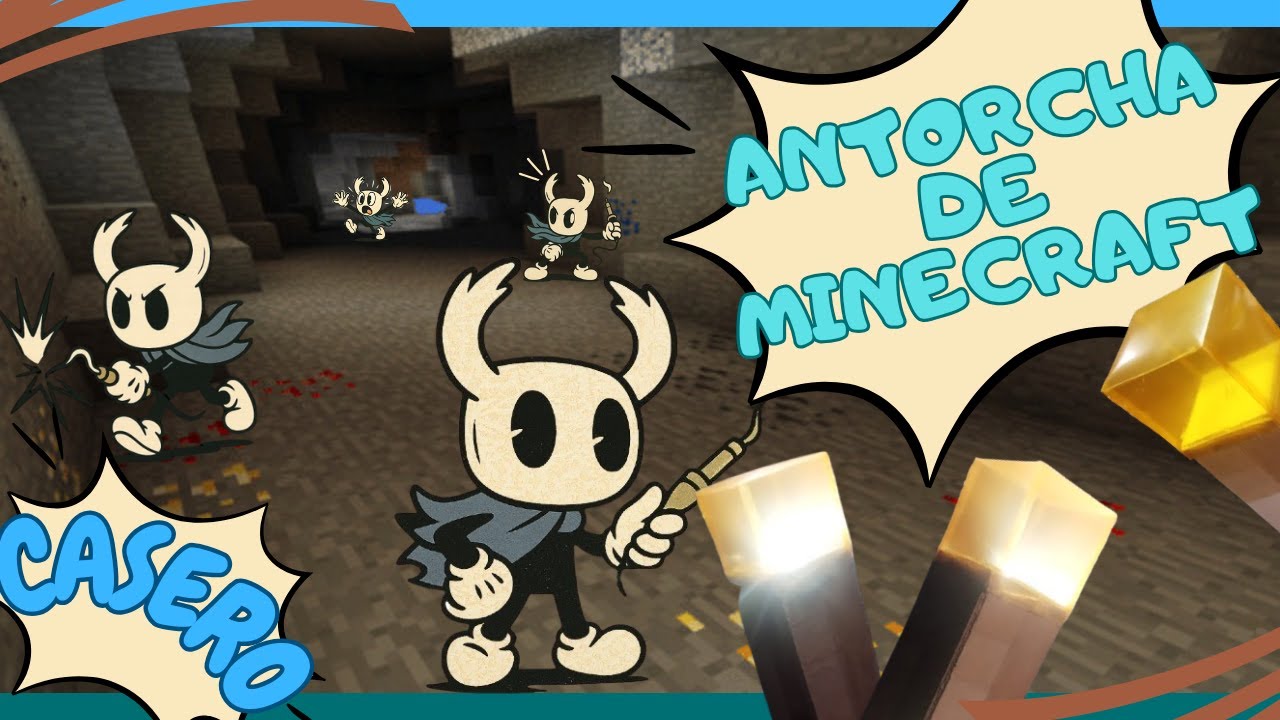 ¡Crea tu propia antorcha de MINECRAFT con materiales caseros! - YouTube