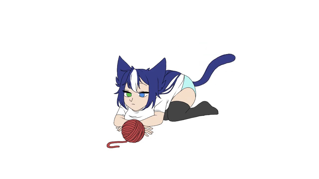 Cute Neko Tyan (Animation) - YouTube