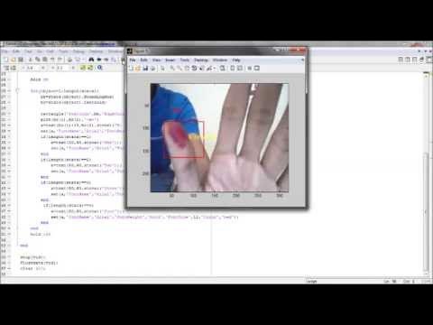 Matlab object tracking using webcam red object - YouTube
